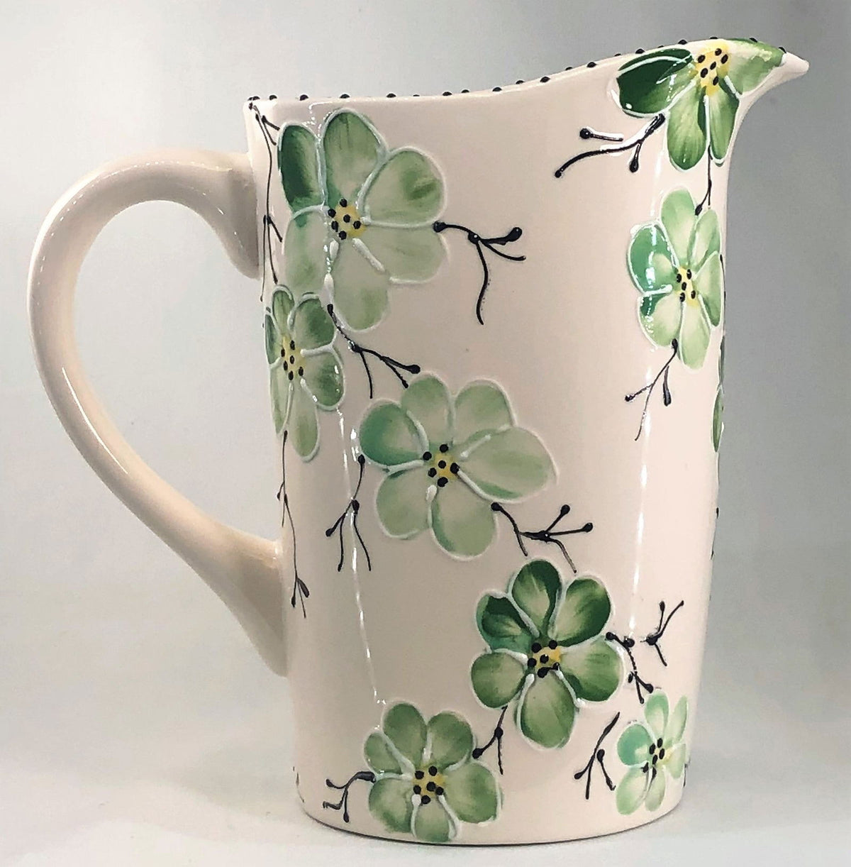 Hand-Painted Milk Bag Pitcher | Ceramic Milk Jug | Ladybird Ceramics ...