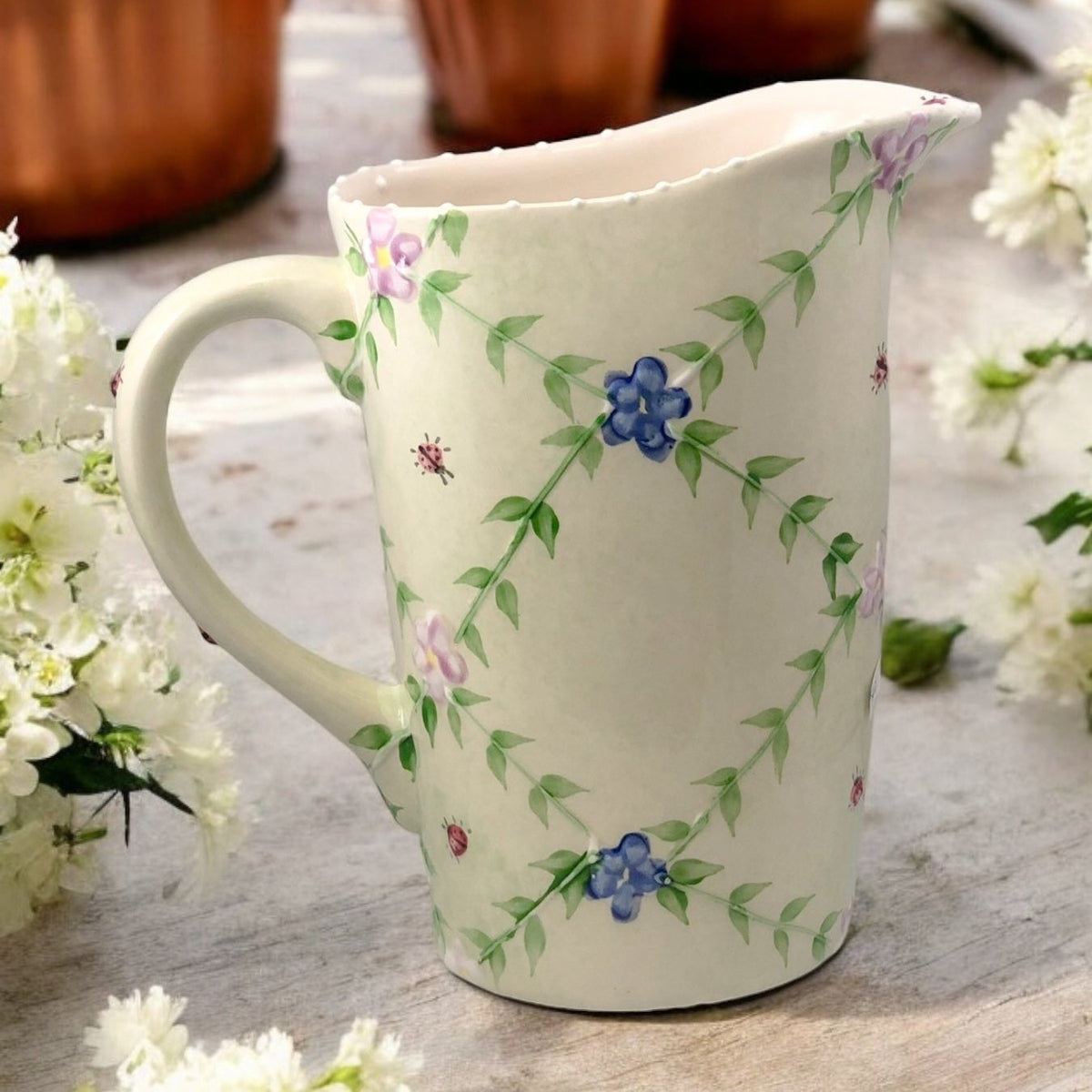 Hand-Painted Milk Bag Pitcher | Ceramic Milk Jug | Ladybird Ceramics ...