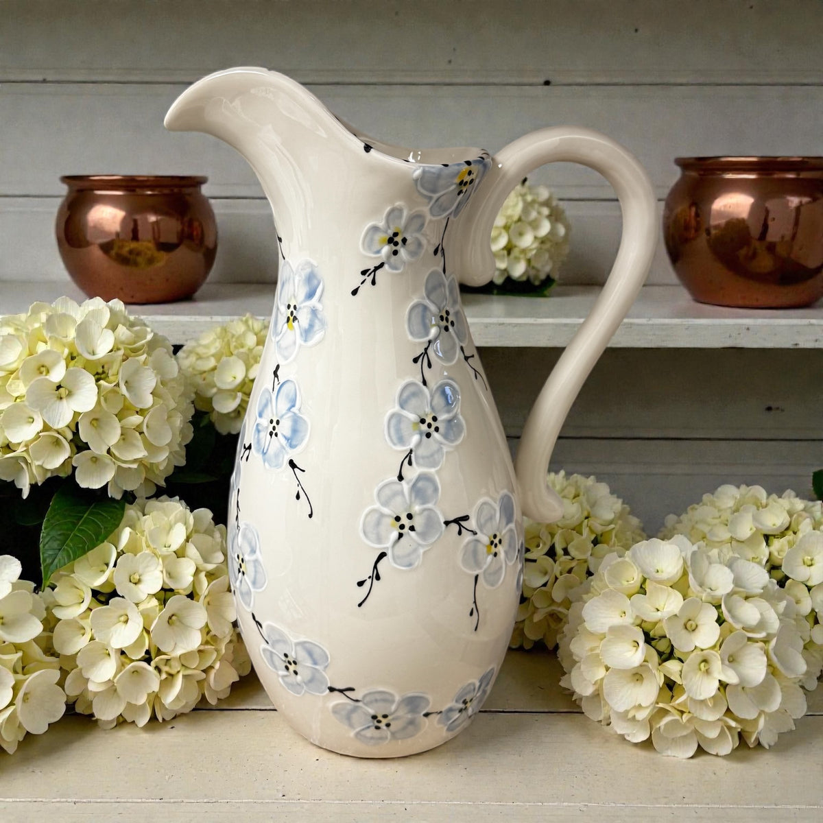 Large Elegant Jug - LadybirdCeramics